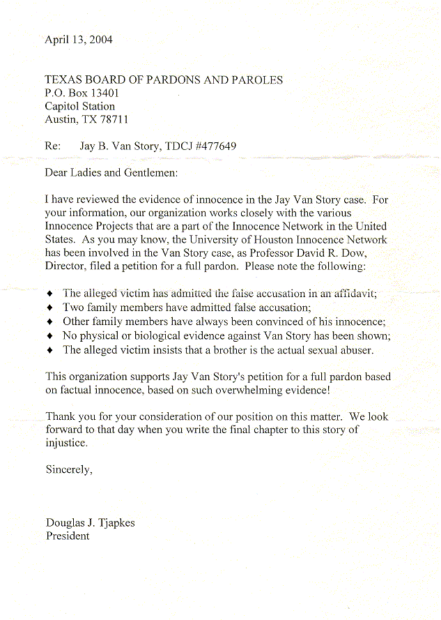 9 Parole Support Letter Template Perfect Template Ideas